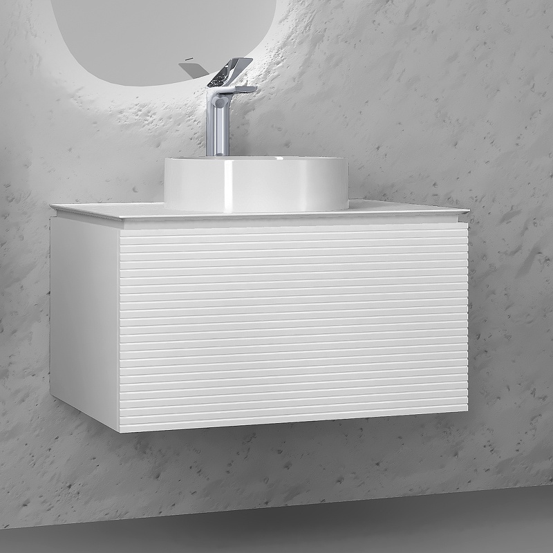 Stn.01.80/P/W/JR Тумба Stone 80 белый JORNO